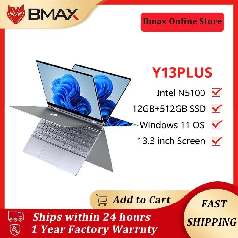 BMAX Y13PLUS 360° Laptop Ultimate Windows Notebook Performance – OurLum.com
