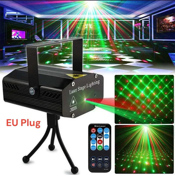 Party-Ready Mini LED Laser Light Projector With Remote - OurLum.com