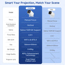Smart P30 PRO Smart Mini Projector - 720P Android Portable Theater